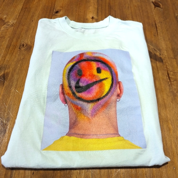 Nike | Shirts | Nike Tie Dye Hair Have Nice Day J Balvin Smiley Face ...